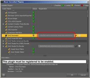 Decimator for DAZ Studio ポリゴン削減ツール